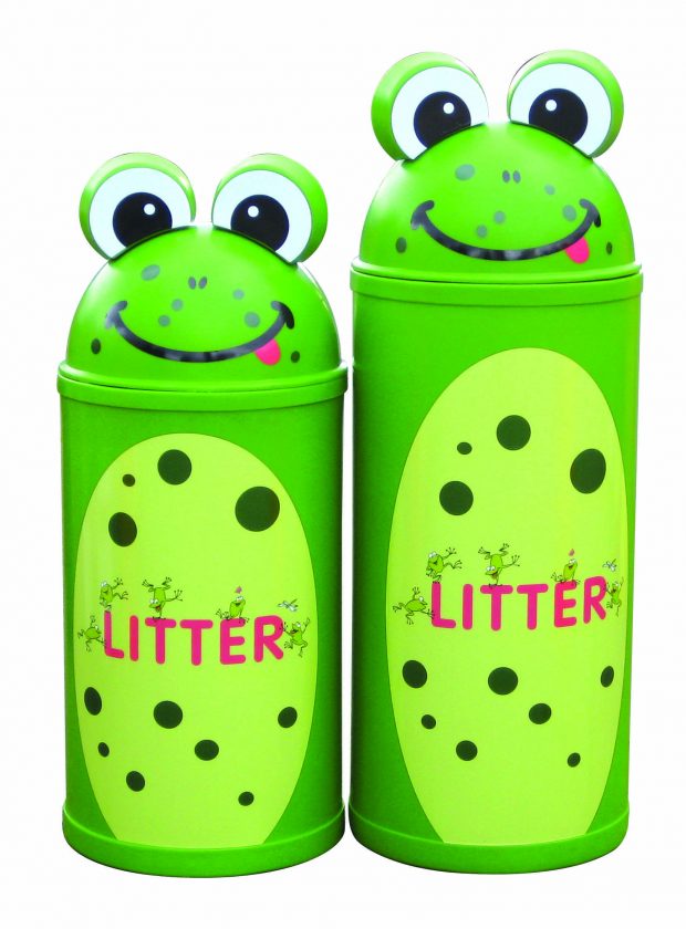 Frog - Primary Education Playground-Classroom Animal Litter Bins