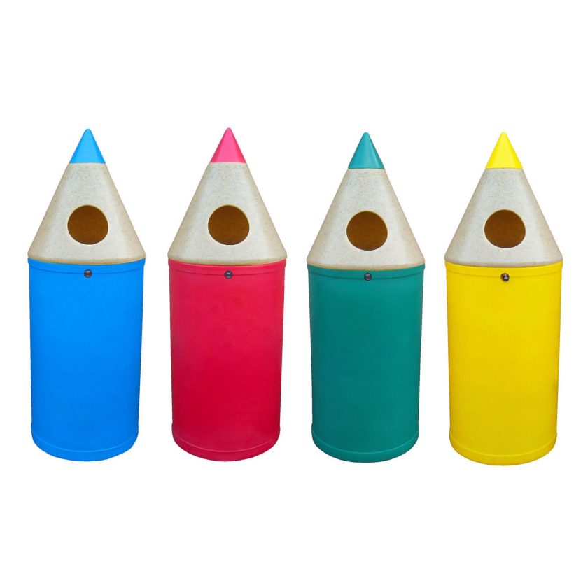 Pencil Playground Litter Bin Various Colours